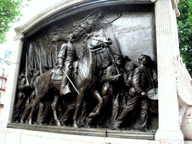 Photo-ops: Relief Sculpture: Memorial to Robert Gould Shaw - Boston, MA