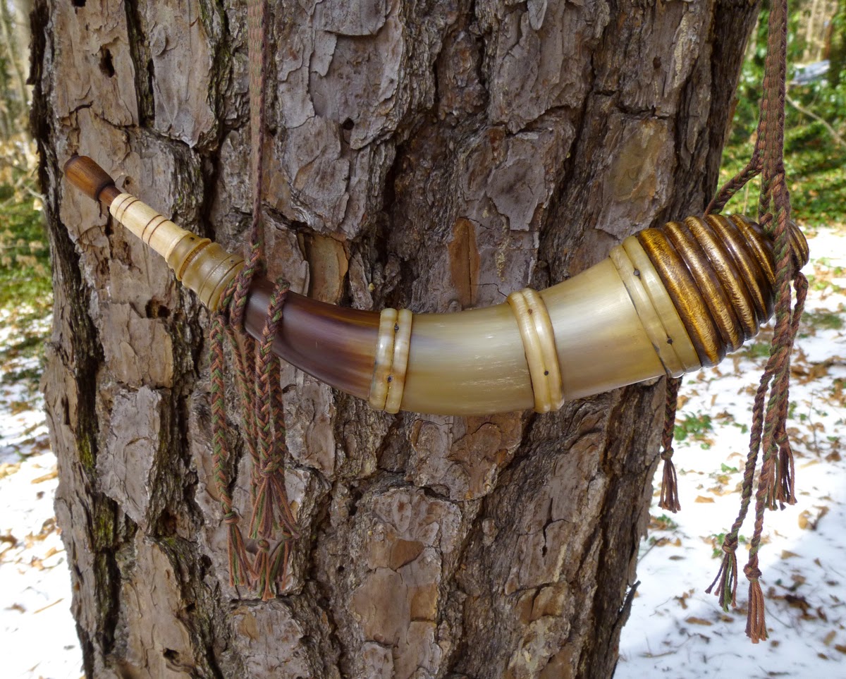 Contemporary Makers: Banded NC Piedmont Powder Horn by Ron Hess with ...