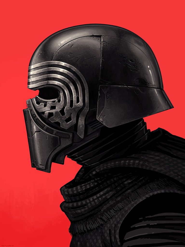 The Blot Says...: Star Wars: The Force Awakens Kylo Ren Portrait Print ...
