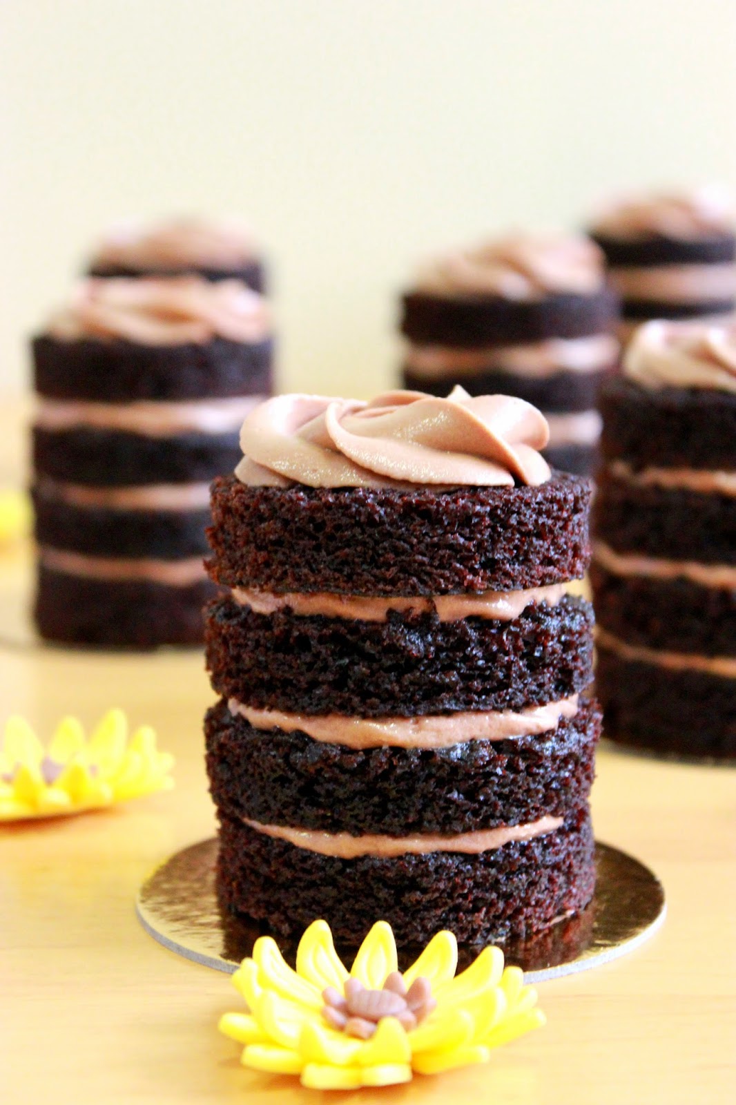 Kiara`s cakes: Tartas individuales de chocolate / Individual chocolate cake