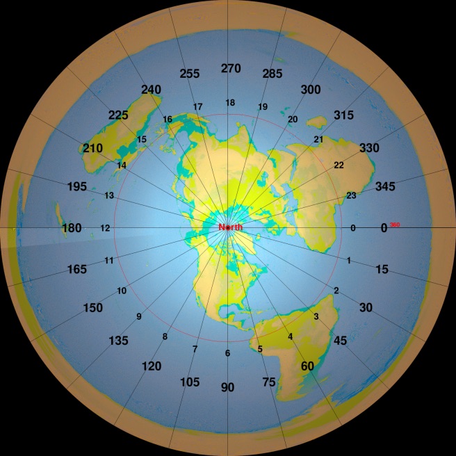 Επίπεδη Γη (Flat Earth Greece): Χάρτης Gleason's της Επίπεδης Γης, ένας ...