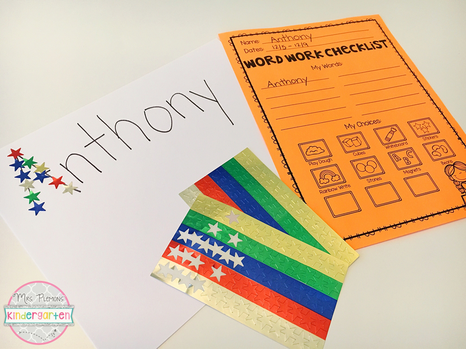 The Elementary Entourage: Word Work Checklists {...with Mrs.Plemons ...
