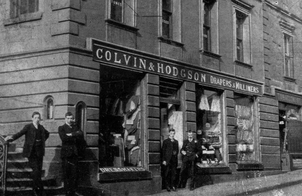 Tour Scotland: Old Photograph Drapers Shop Dumfries Scotland