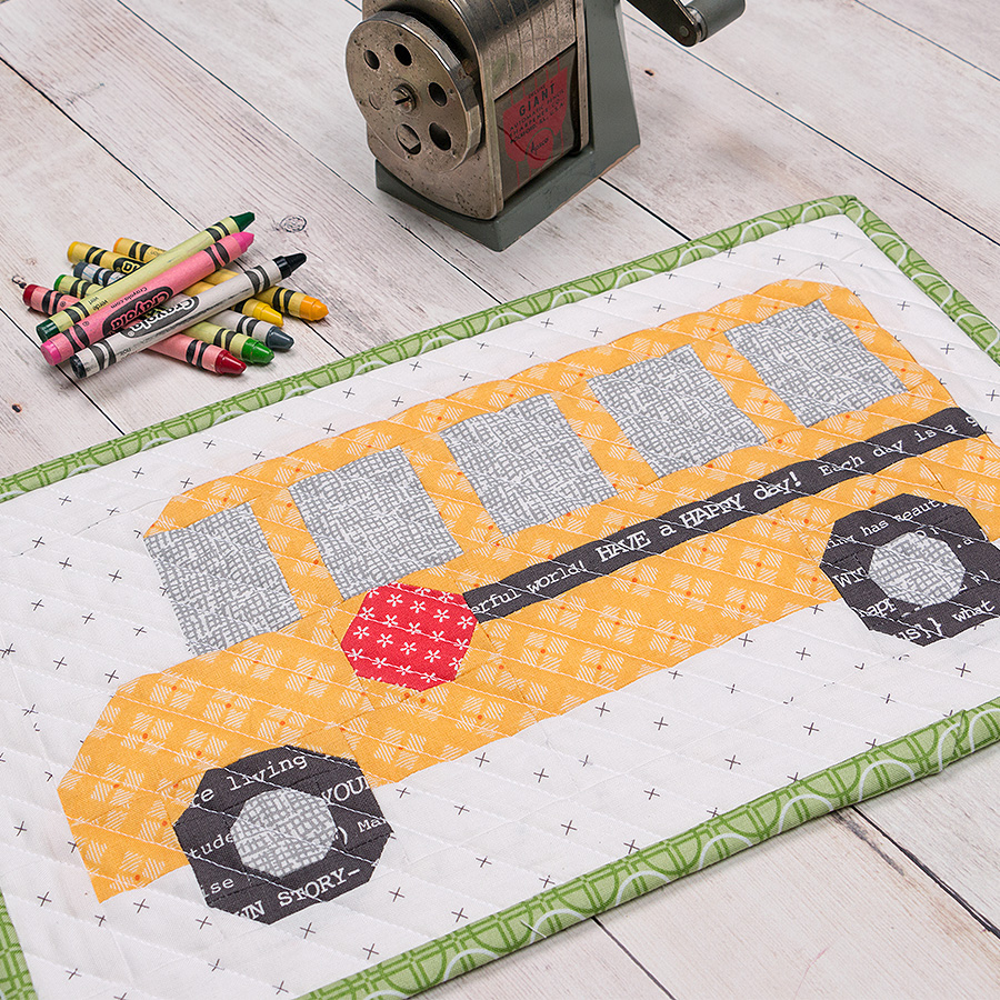 Bee In My Bonnet: New School Bus Pattern -Spelling Bee Saturday - Apple ...
