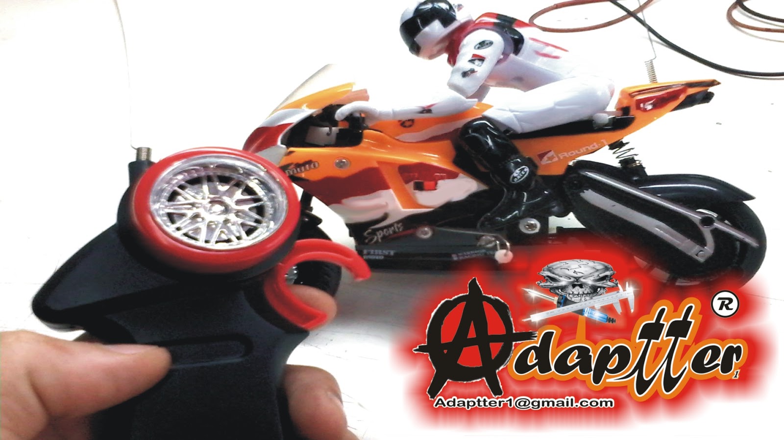 adaptter1: Mini Moto Rádio Controlada_ Mini RC Racing Super Bike