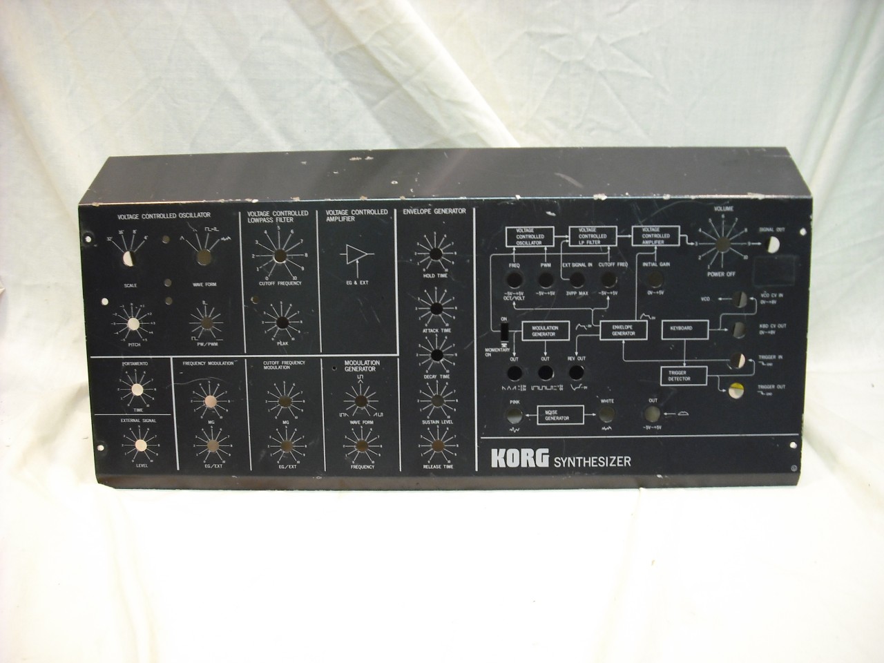 MATRIXSYNTH: Korg MS-10 Synthesizer Control Panel / Case