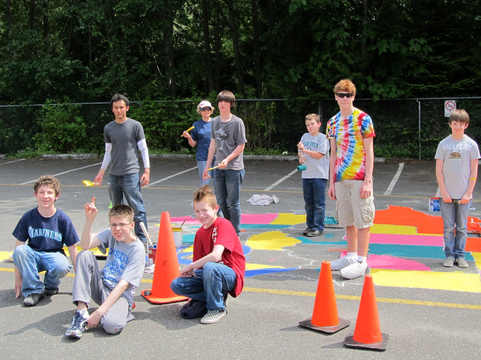 Shoreline Area News: Scouts create US map on Brookside playground