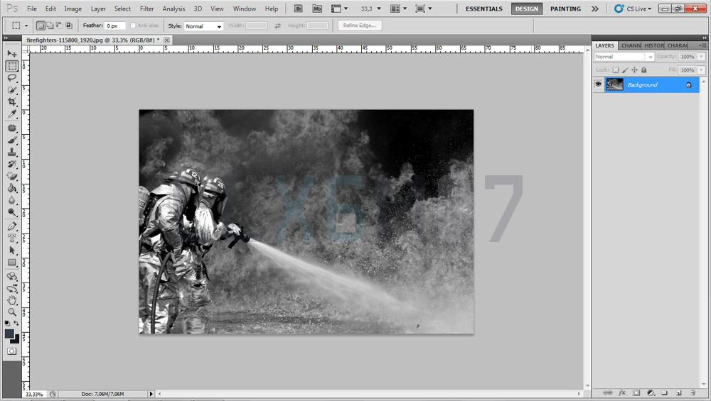 √ [Adobe Photoshop CS5] Cara Membuat Efek Hitam Putih (Grayscle)