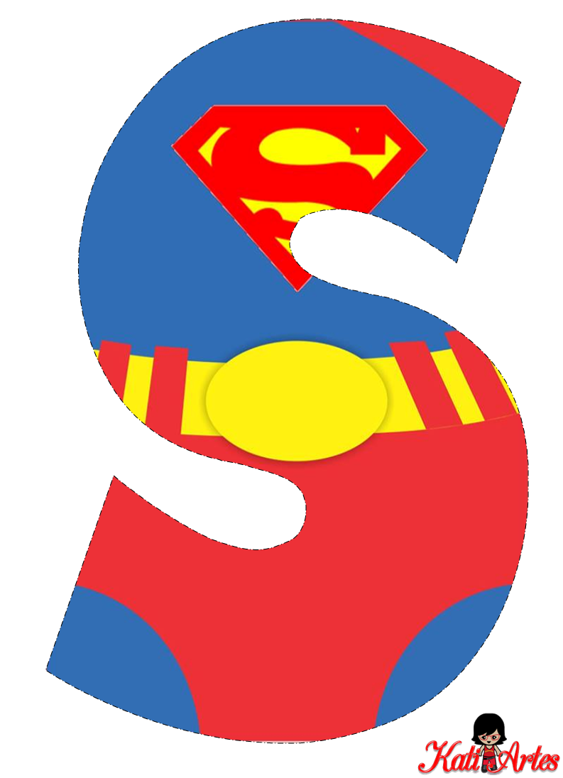 Alfabeto Gratis de Superman. - Oh my Alfabetos!