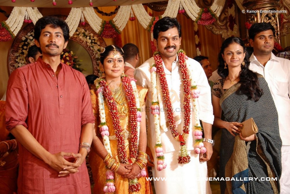 Karthika Wedding Photos marriage Stills: Actor Karthi Reception Photos