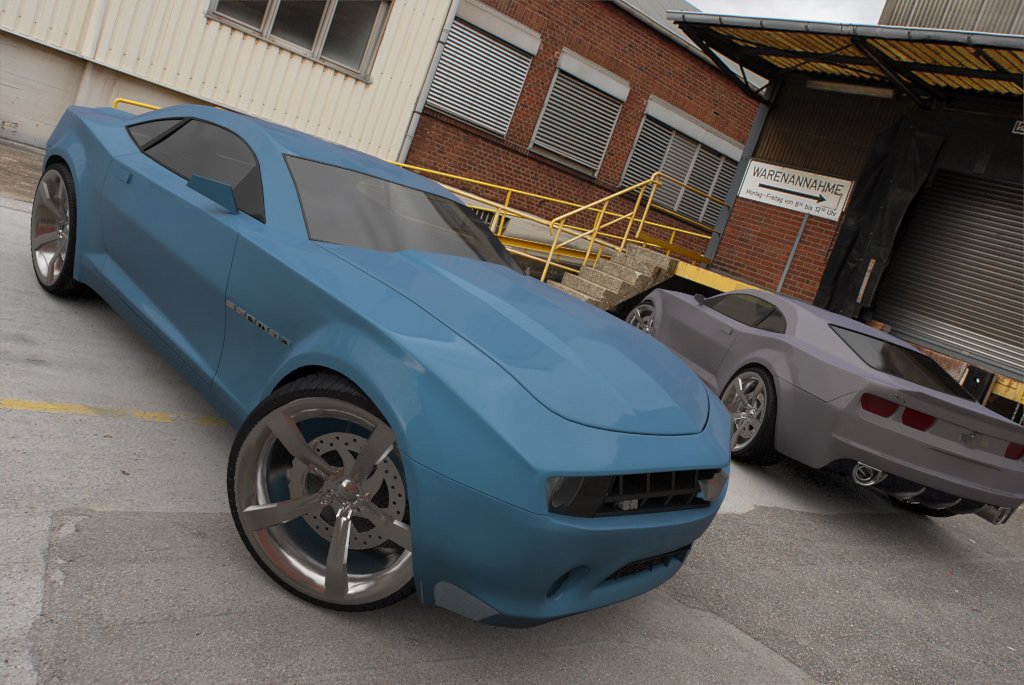 Lindsey McLendon : CG Car Model on Backplate in 3ds Max