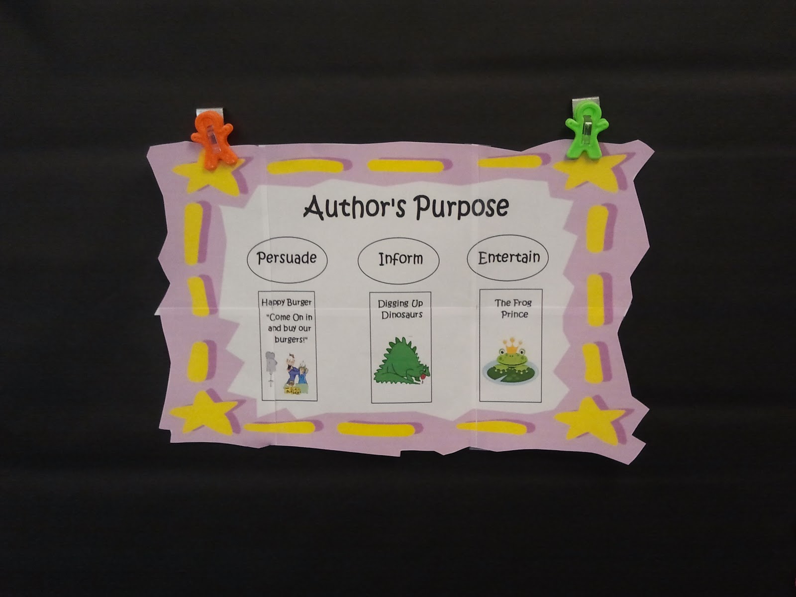 Learning with Firsties: Author's Purpose