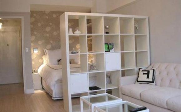 Bricolage e Decoração: Como dividir um espaço para ter Sala e Quarto