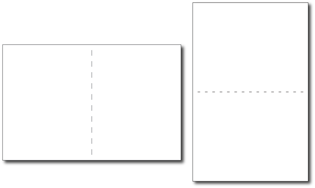 Awesome SVGs: 8.5 x 5.5 Notecards, scored and ready to go.