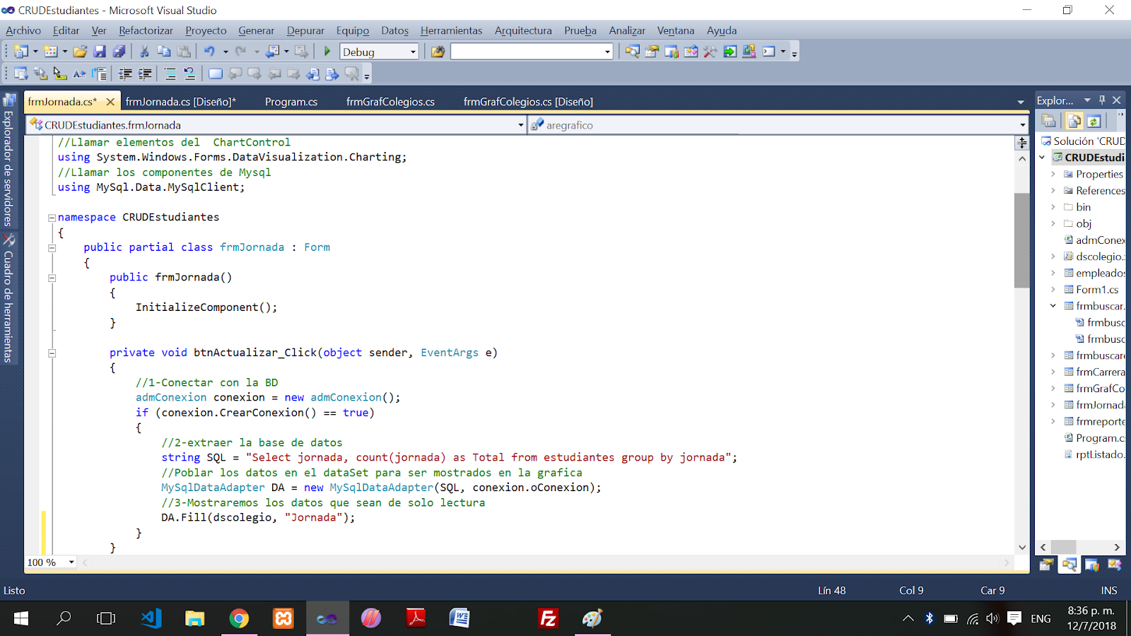 Graficas, Objeto ChartControl (Ejemplos).