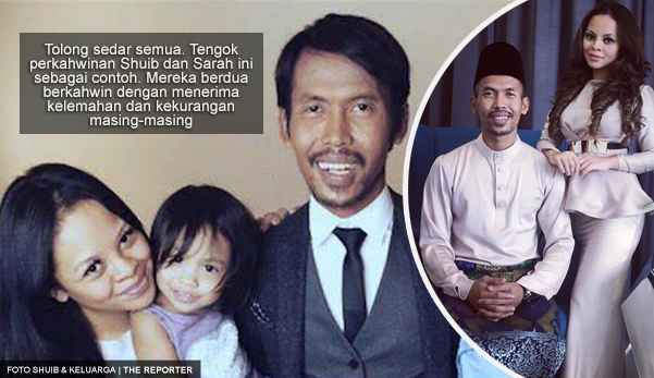 'Tengok perkahwinan Shuib dan Sarah ini, jadikan sebagai contoh kita ...