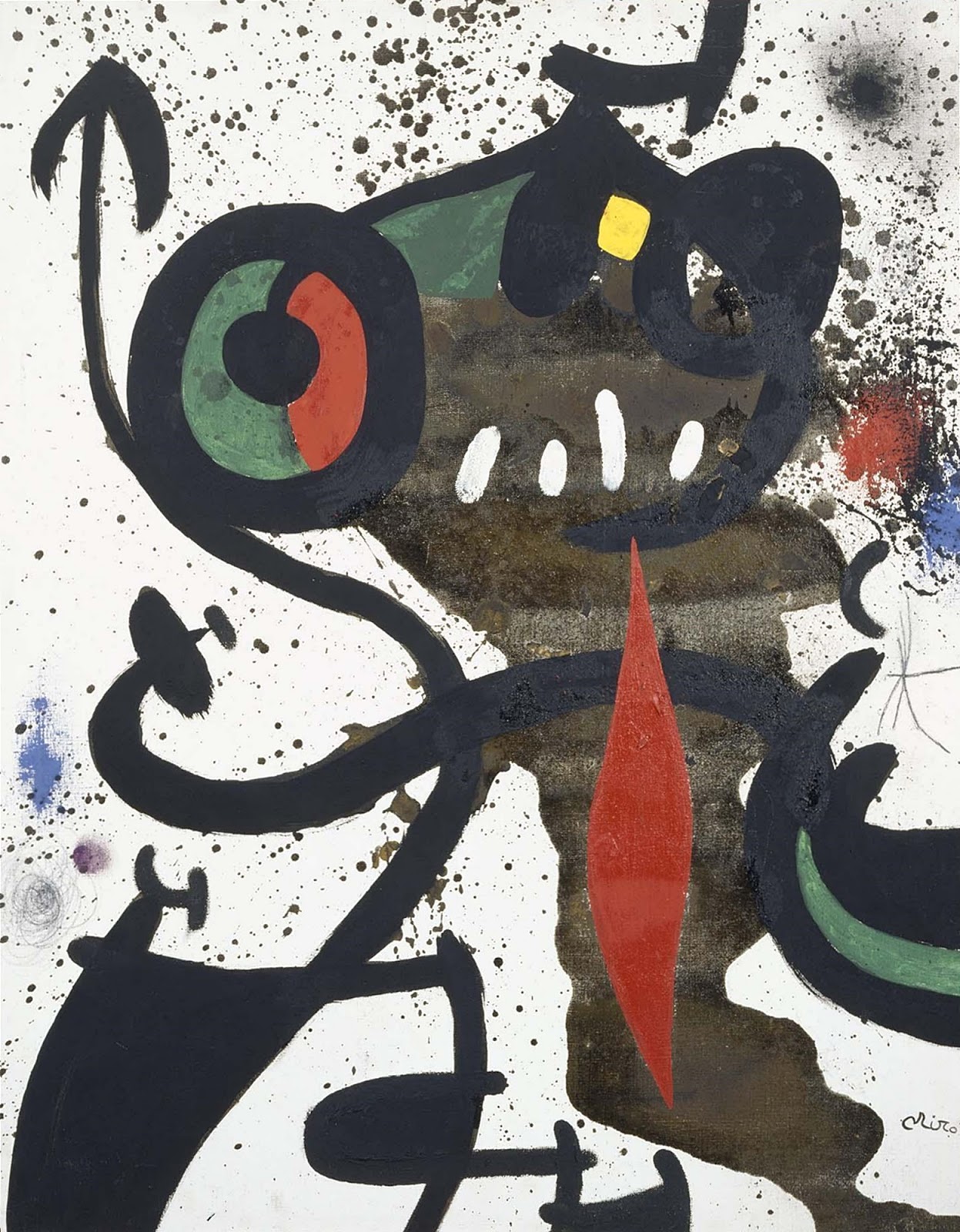 Enjoy some Damn Fine Art : Joan Miró. Woman (‘Femme’), 1972 (Museo ...