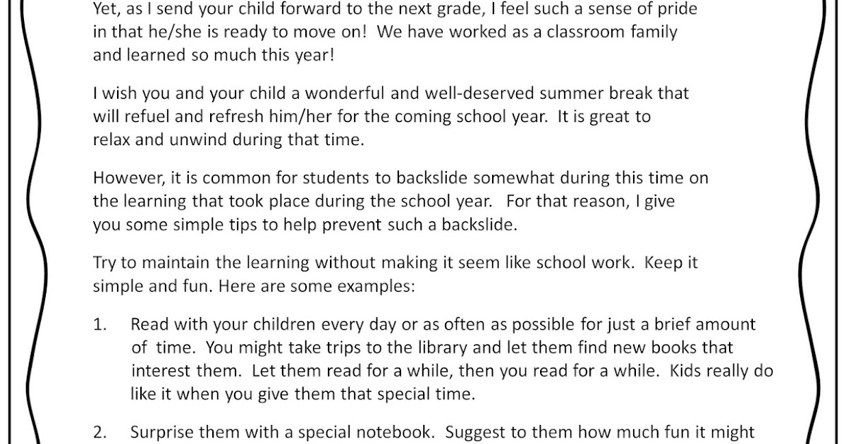 Classroom Freebies Too: Editable End of Year Parent Letter