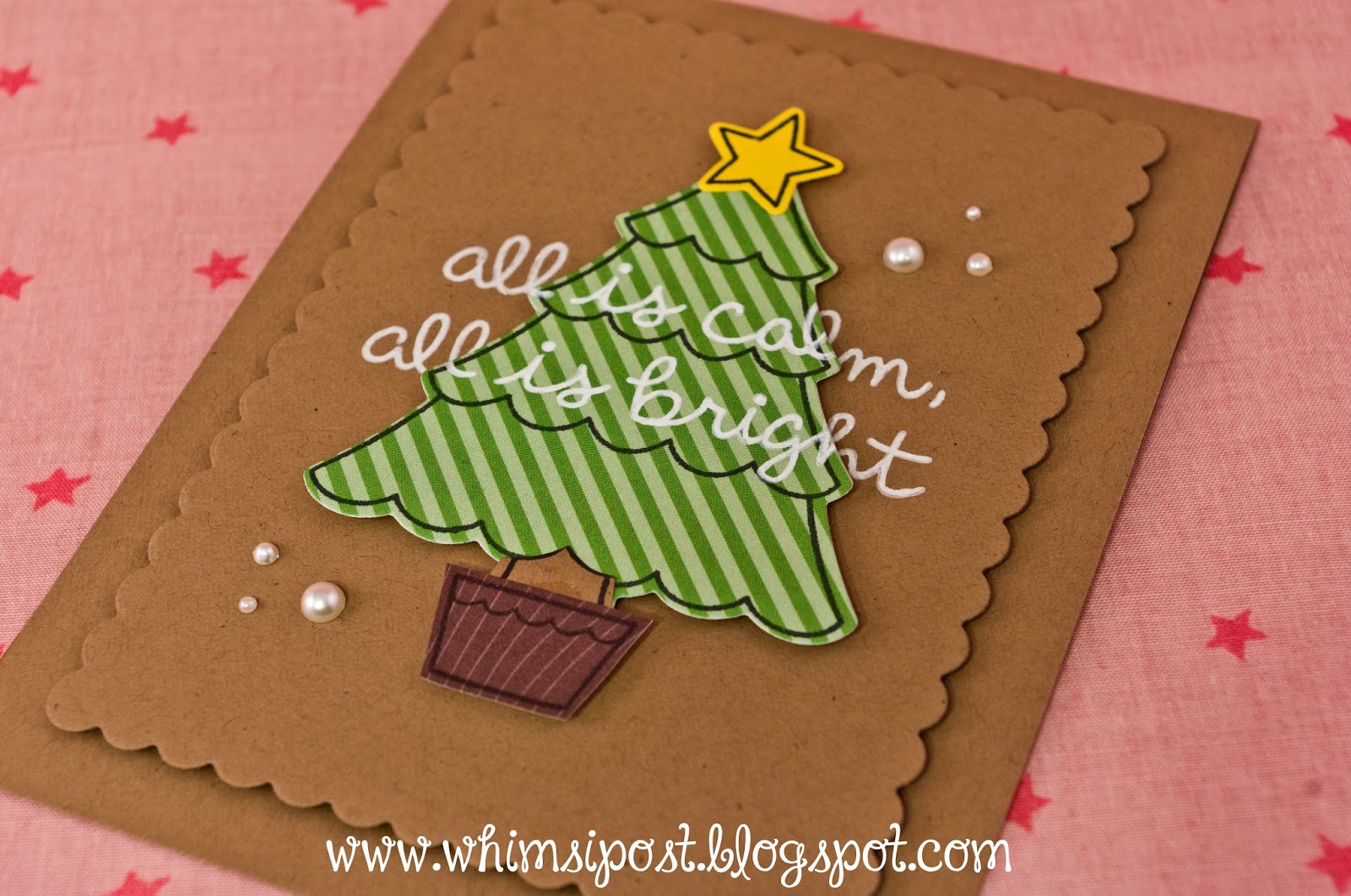 Whimsipost: Simple Christmas Tree Card