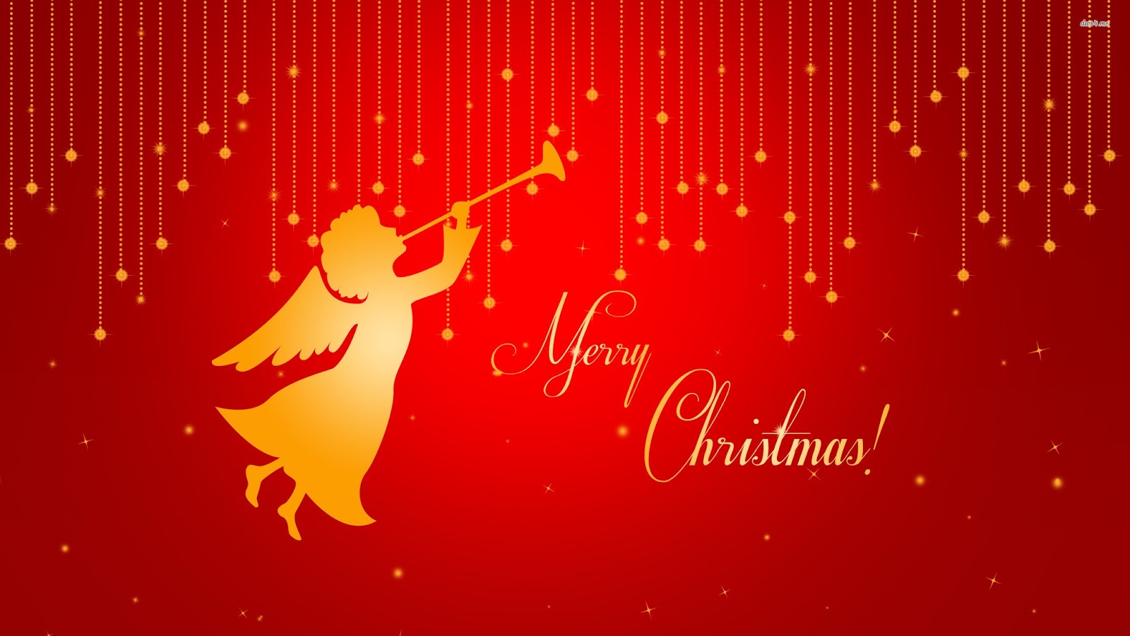 Zlatni anđeo ti želi Sretan Božić ~ 2560x1440 pozadine za desktop