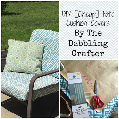 DIY Sunday: Covering Patio Cushions | The Dabbling Crafter
