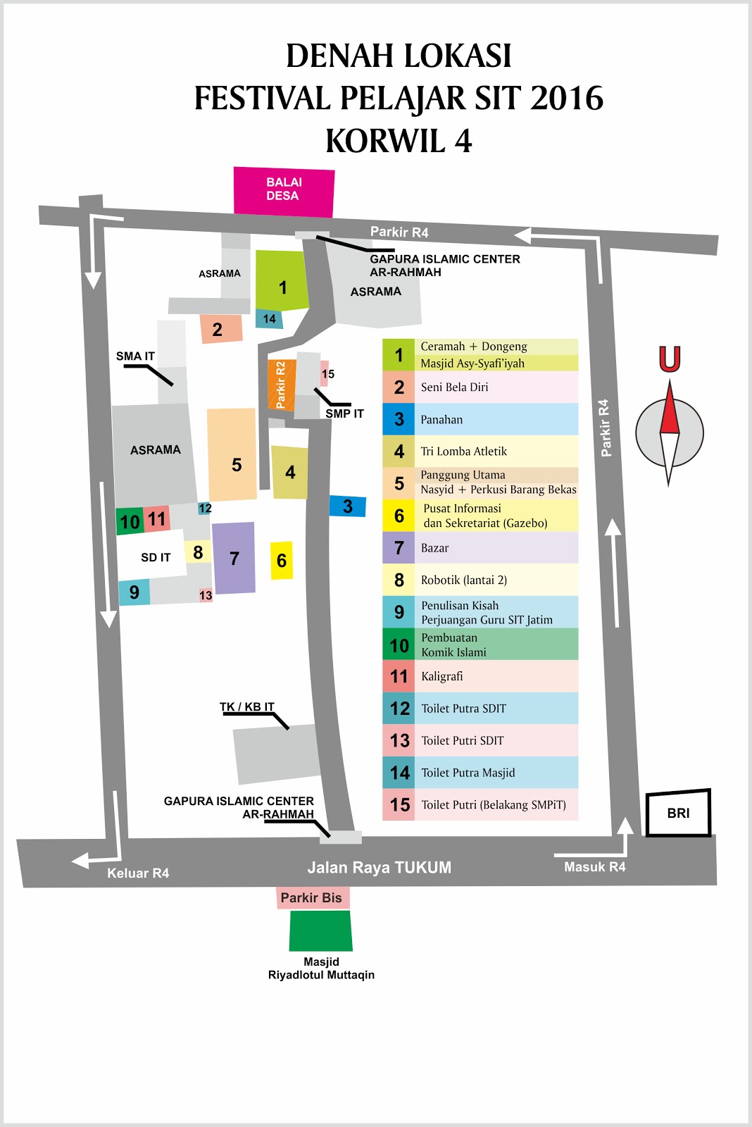DENAH KEGIATAN LOMBA ~ Festival Pelajar SIT 2016 Jatim 4