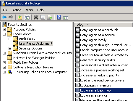 Mike's Tech blog: Microsoft Task Scheduler - Log on as batch job