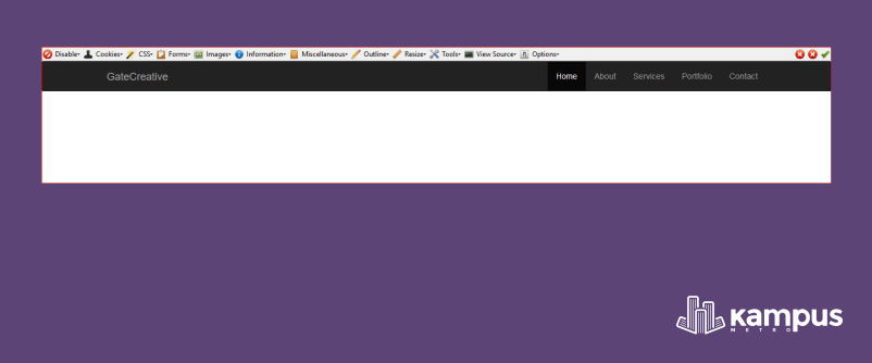 Cara Cepat Membuat Navbar - Bootstrap Header Menu Navigation - KampusMetro