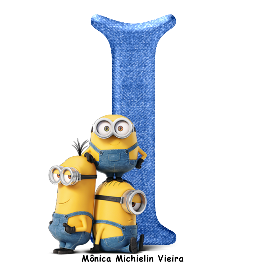 M. Michielin Alphabets: ALFABETO DE MINIONS E TEXTURA DE JEANS DENIM ...