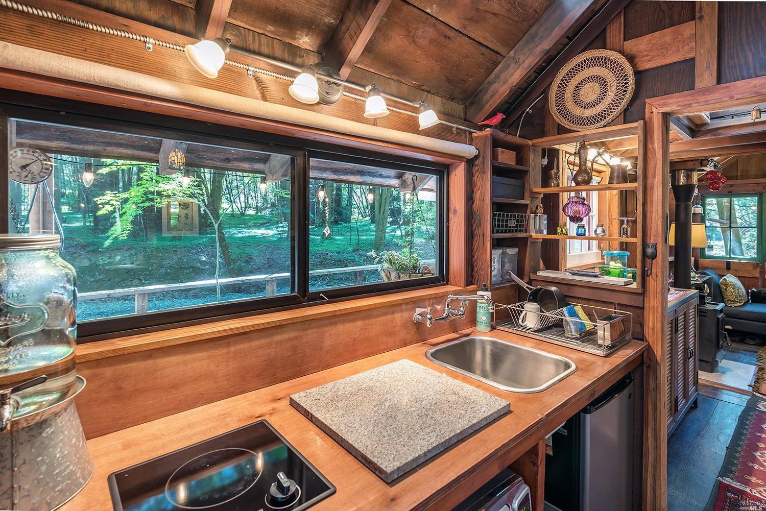 TINY HOUSE TOWN: Monte Rio Cabin (324 Sq Ft)