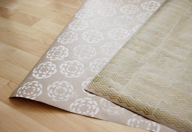 DIY: Stamped Wrapping Paper | conundrum