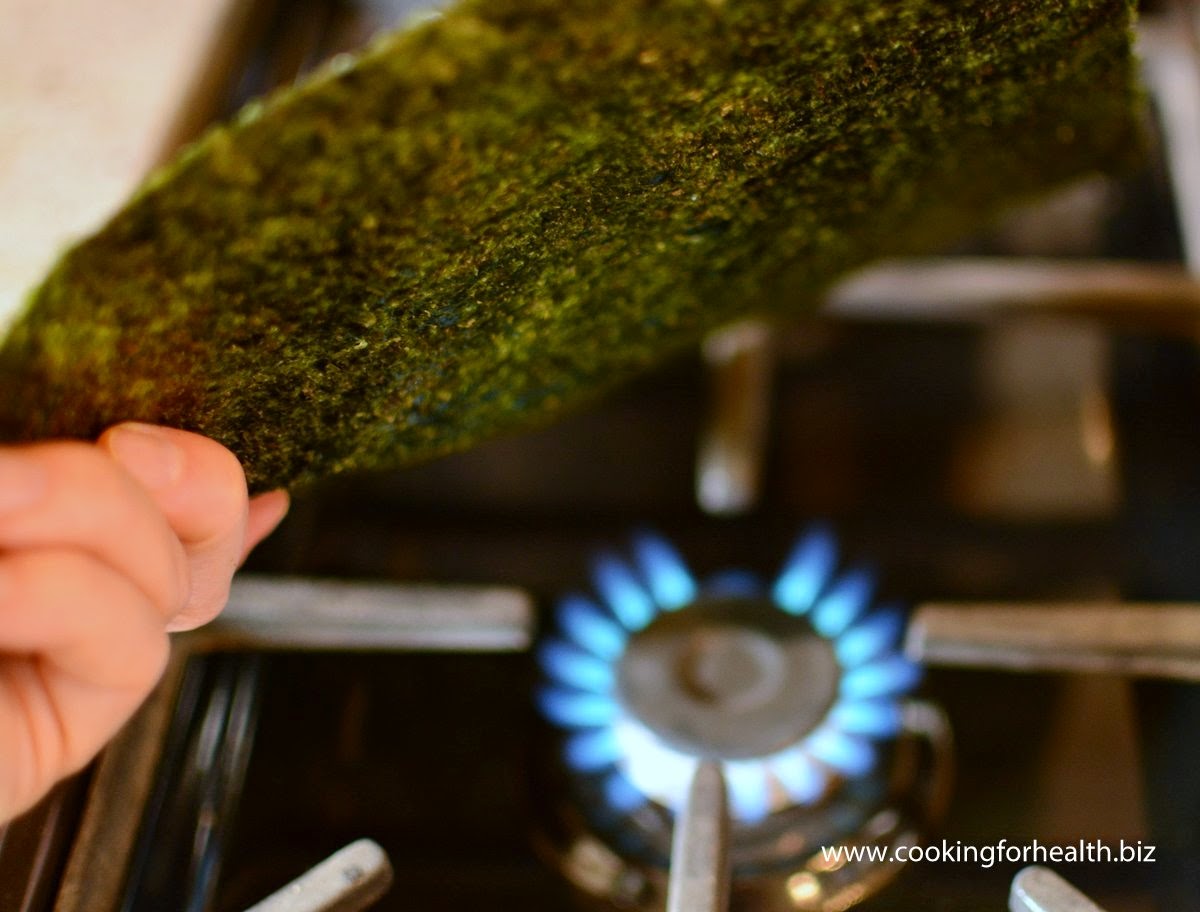 Cooking for Health: How to make vegetable sushi nori