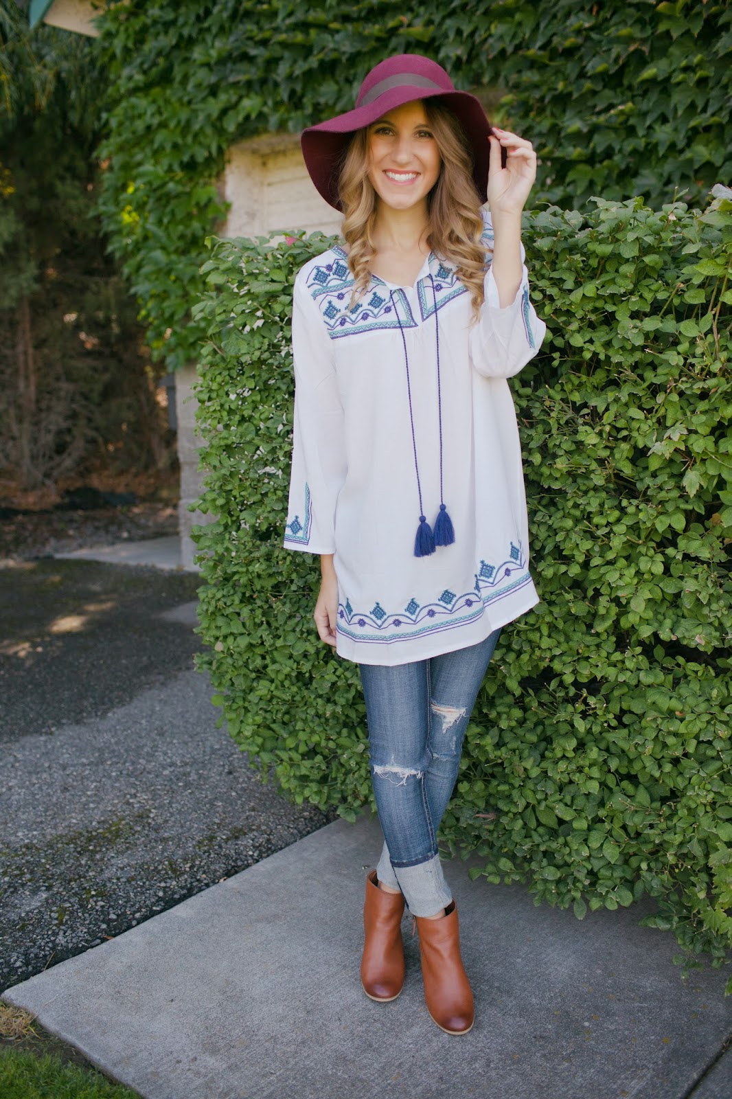 #WIWT Embroidered Tunic - Twenties Girl Style