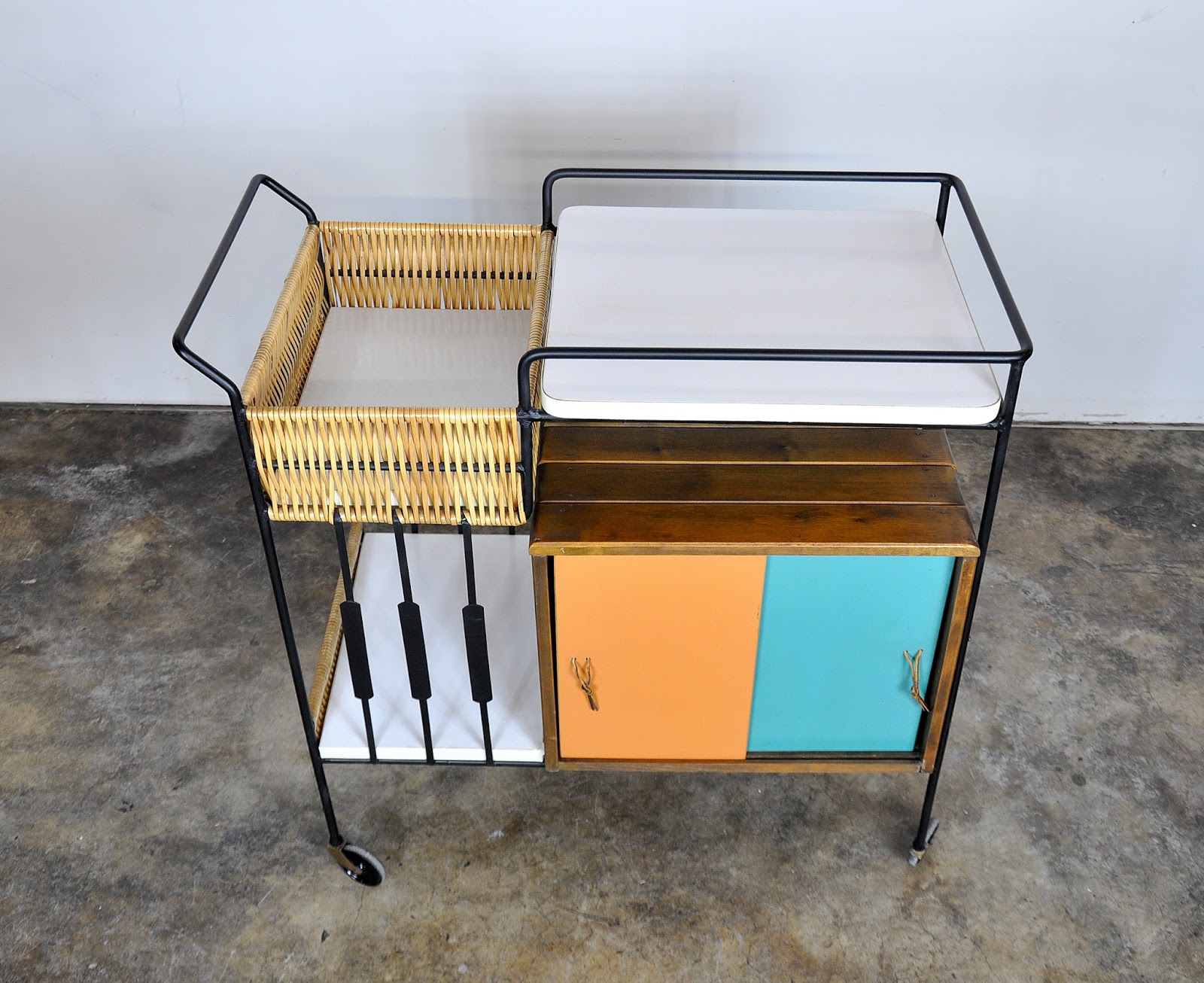 SELECT MODERN: Arthur Umanoff for Elton Company Wrought Iron, Wood and ...