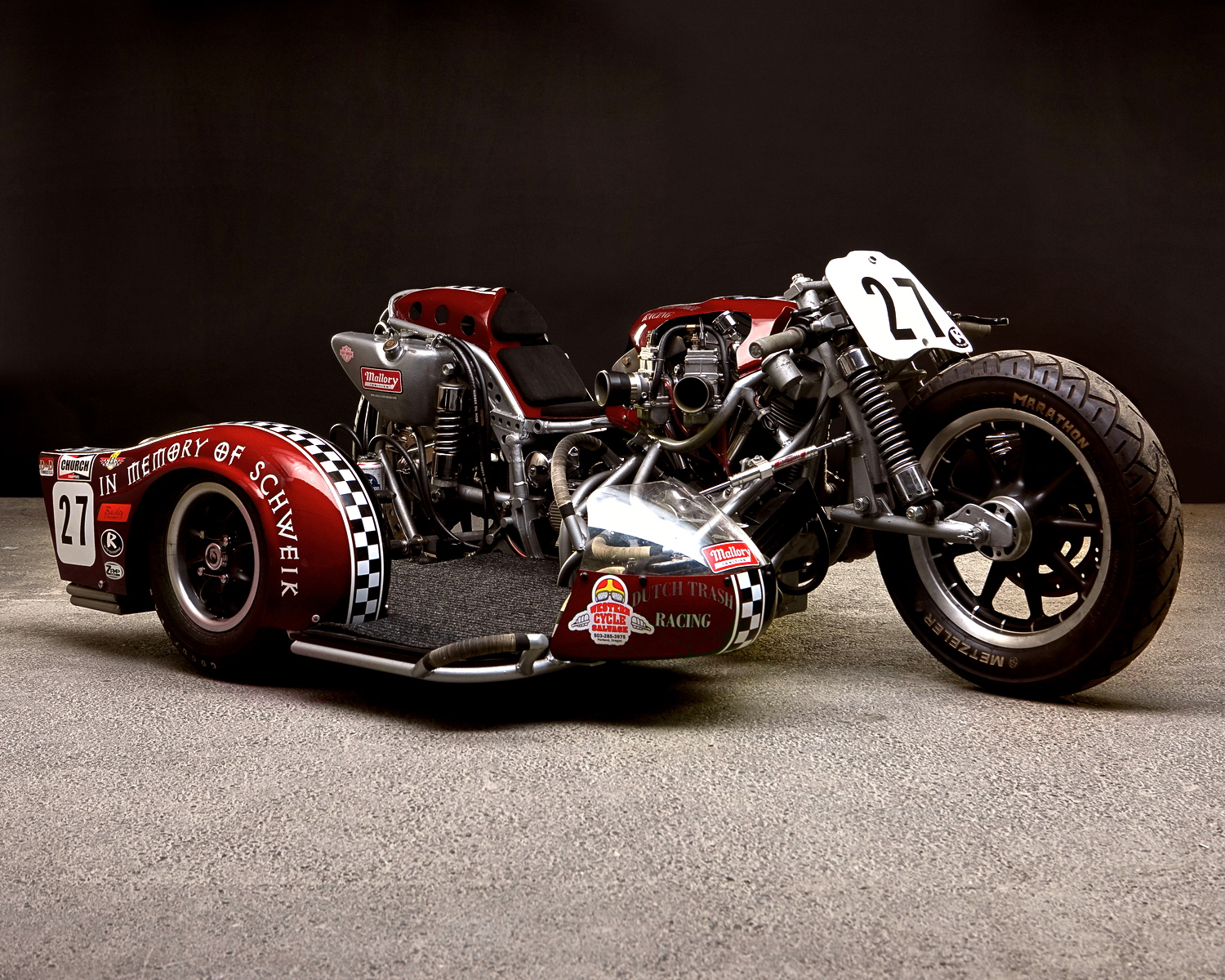 HD sidecar by Dutch Trash Chopper - Inazuma café racer