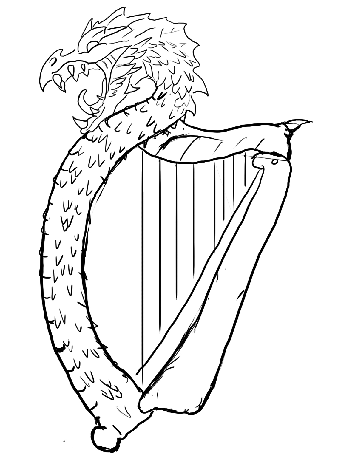 Cailon Earl @ omegawolfd@gmail.com: Dragon Harp