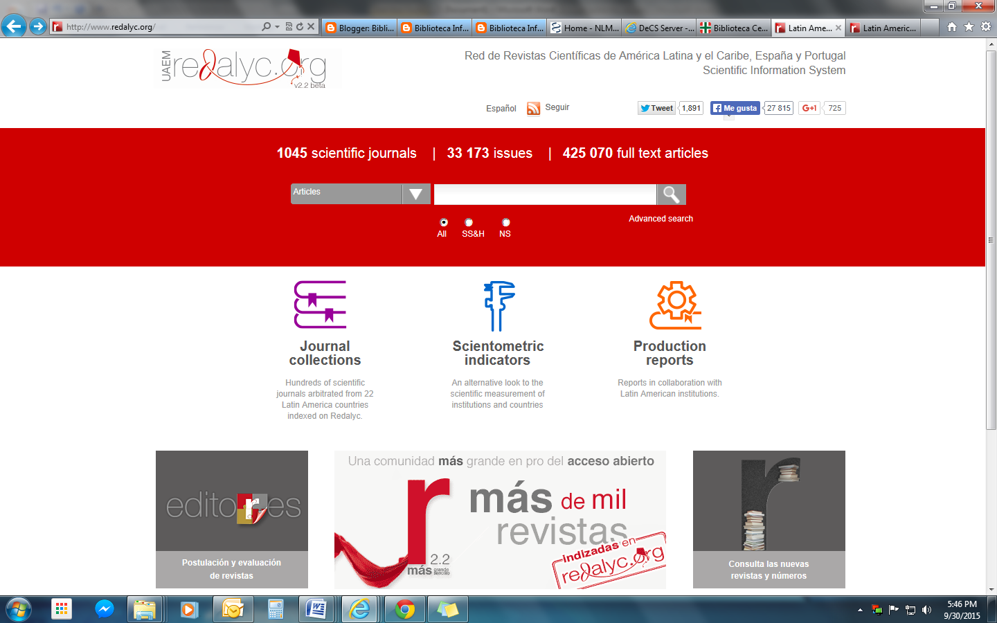 Biblioteca Informa: RECURSOS DE INTERNET