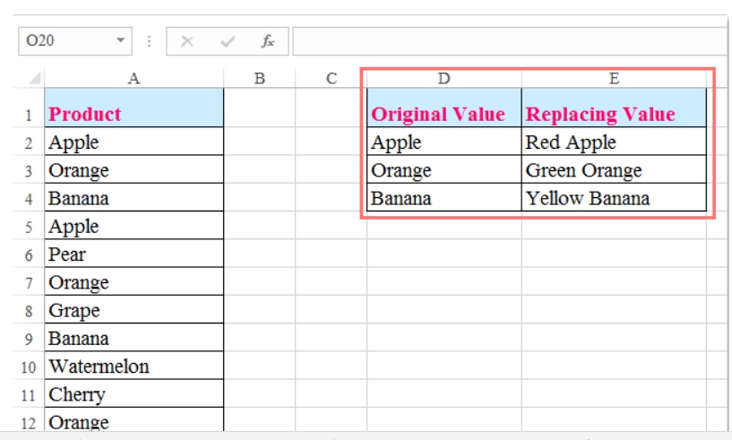 Insightlist Макрос одновременной замены нескольких значений Excel