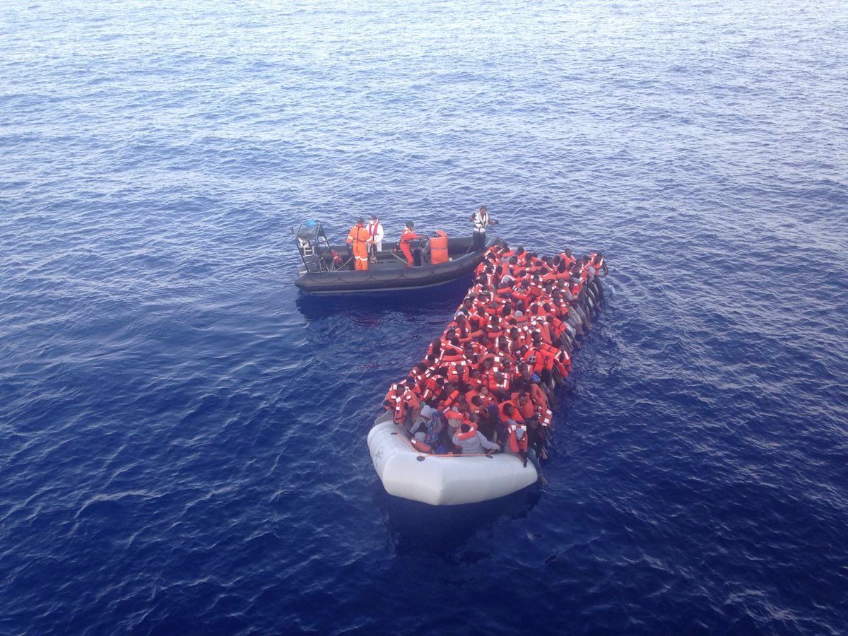 Photos: Over 1,300 African migrants, including Nigerians rescued from ...