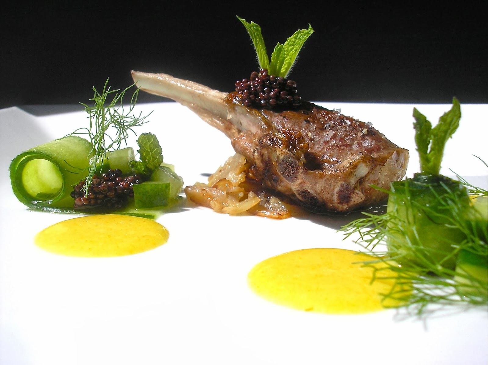food play: ' DORPER LAMB CUTLET & FENNEL