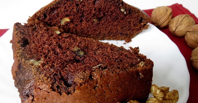 Bizcocho chocolate y nueces - El Monstruo de las Recetas