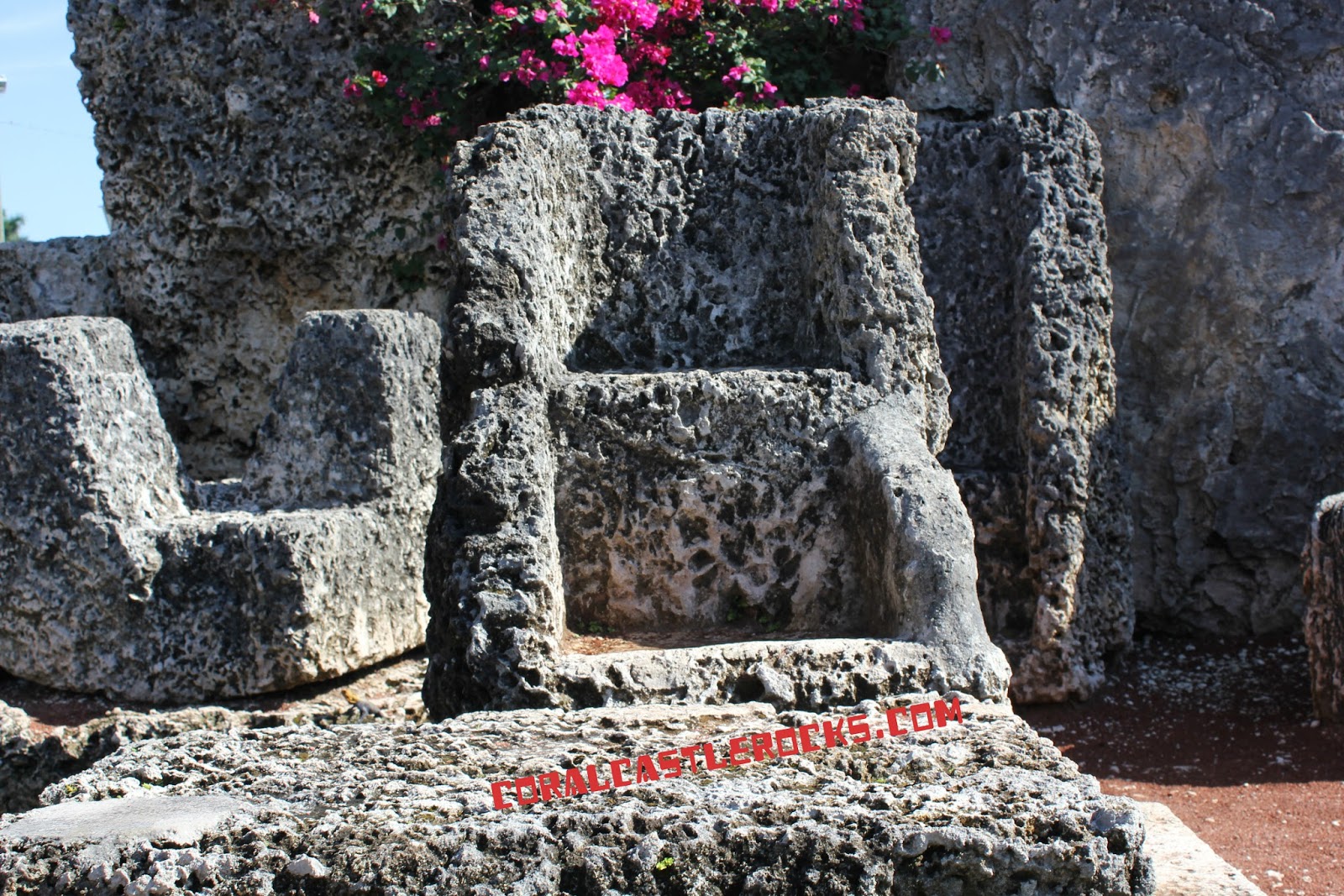 Various Rocking Chairs at Coral Castle, Florida - Why did Edward ...