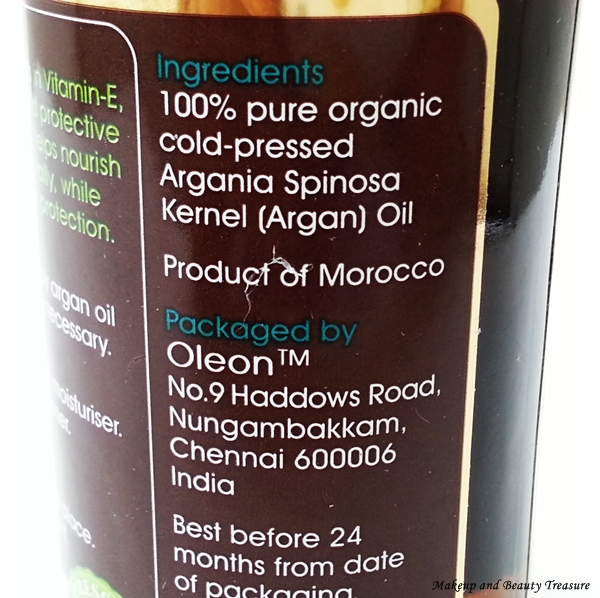 best makeup beauty mommy blog of india: Oleon Moroccan Argan Oil Review