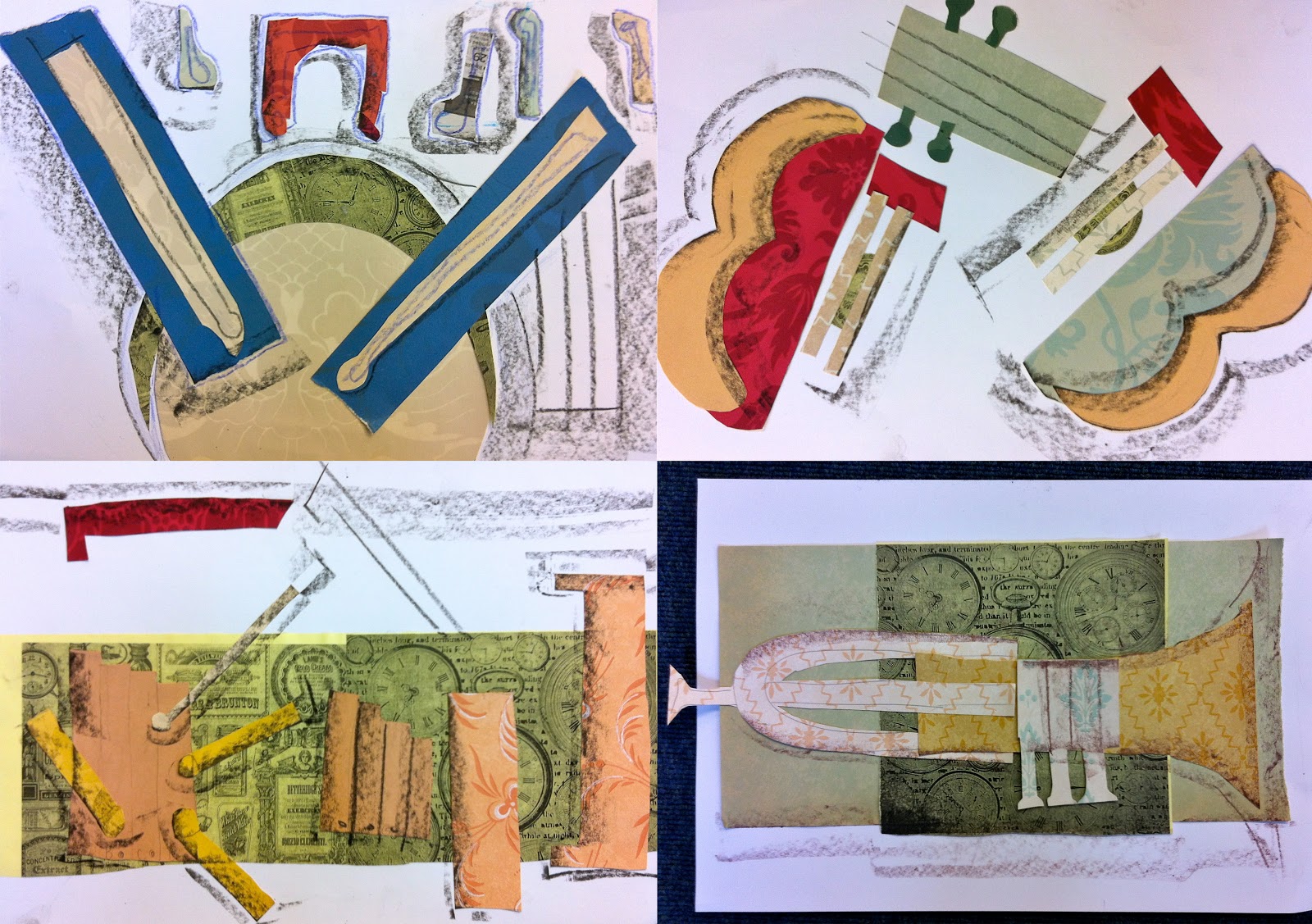 Layers & Light: Cubist Collage and Dancing Doves