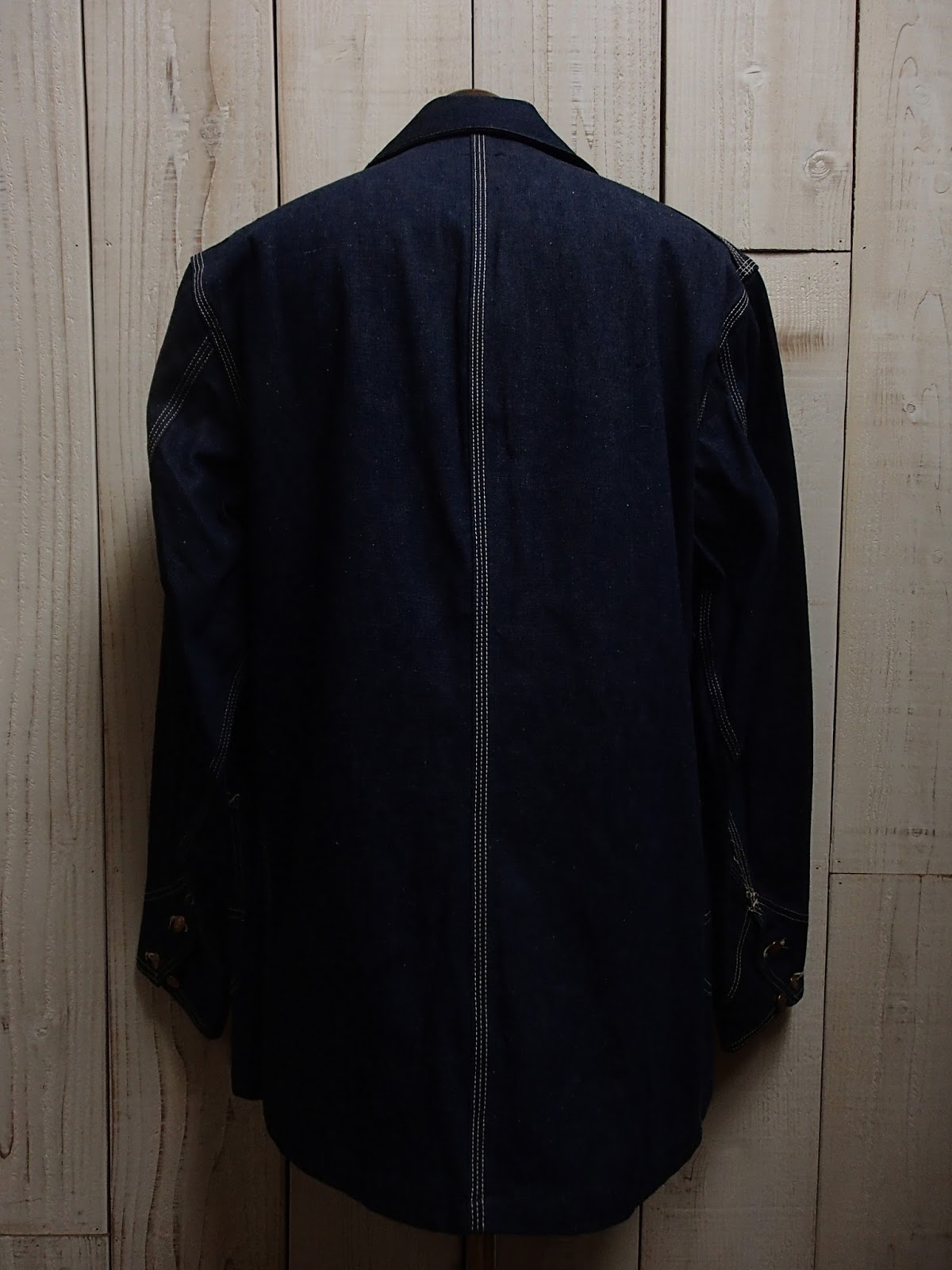 LITTLE REATA: Mid 1940's Lee 91-J House Mark Denim Coverall Jacket