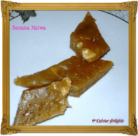 Banana Halwa & Happy Blogger Award - Cuisine delights
