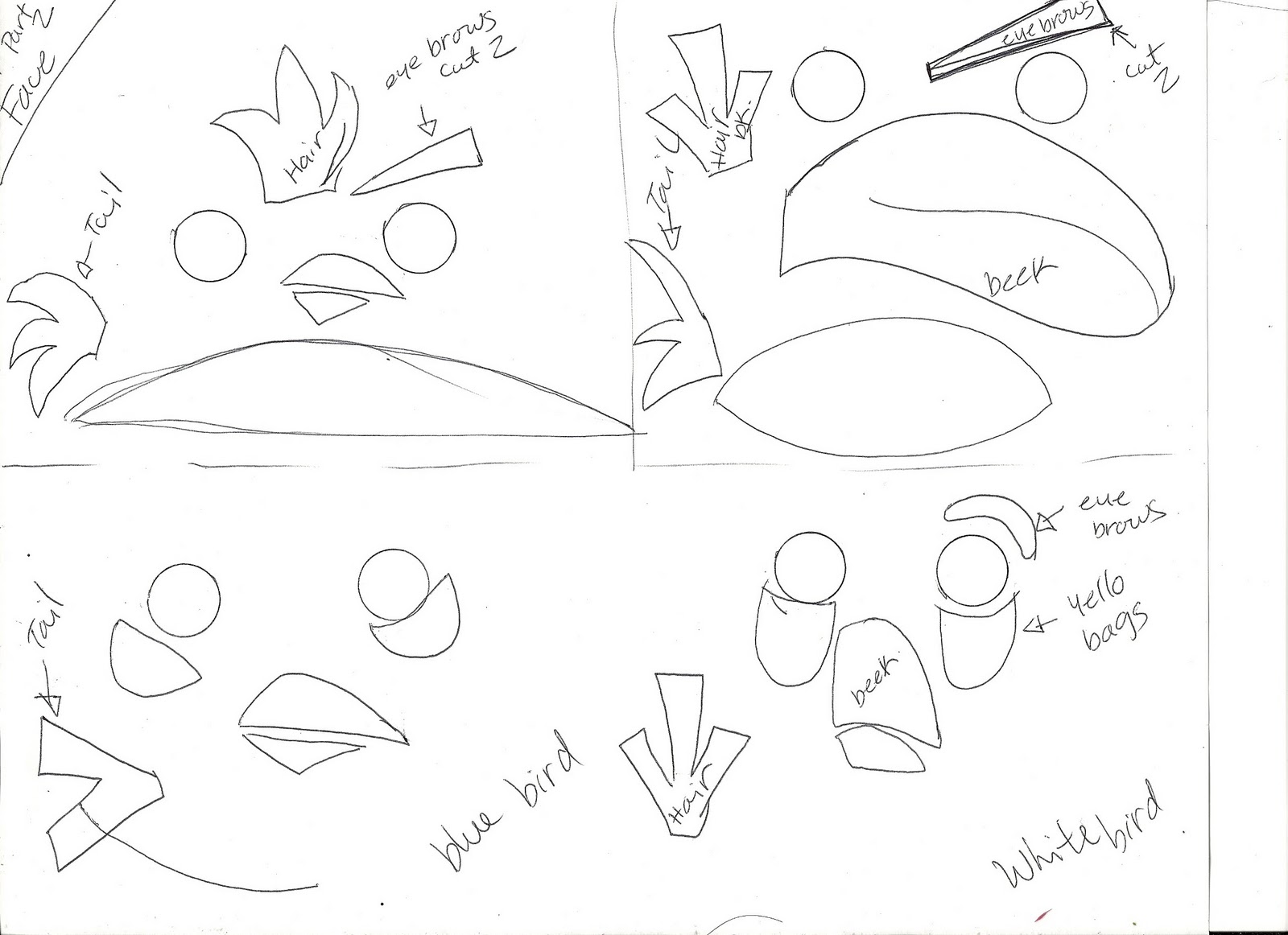 Ginny's Creations: Angry birds templates