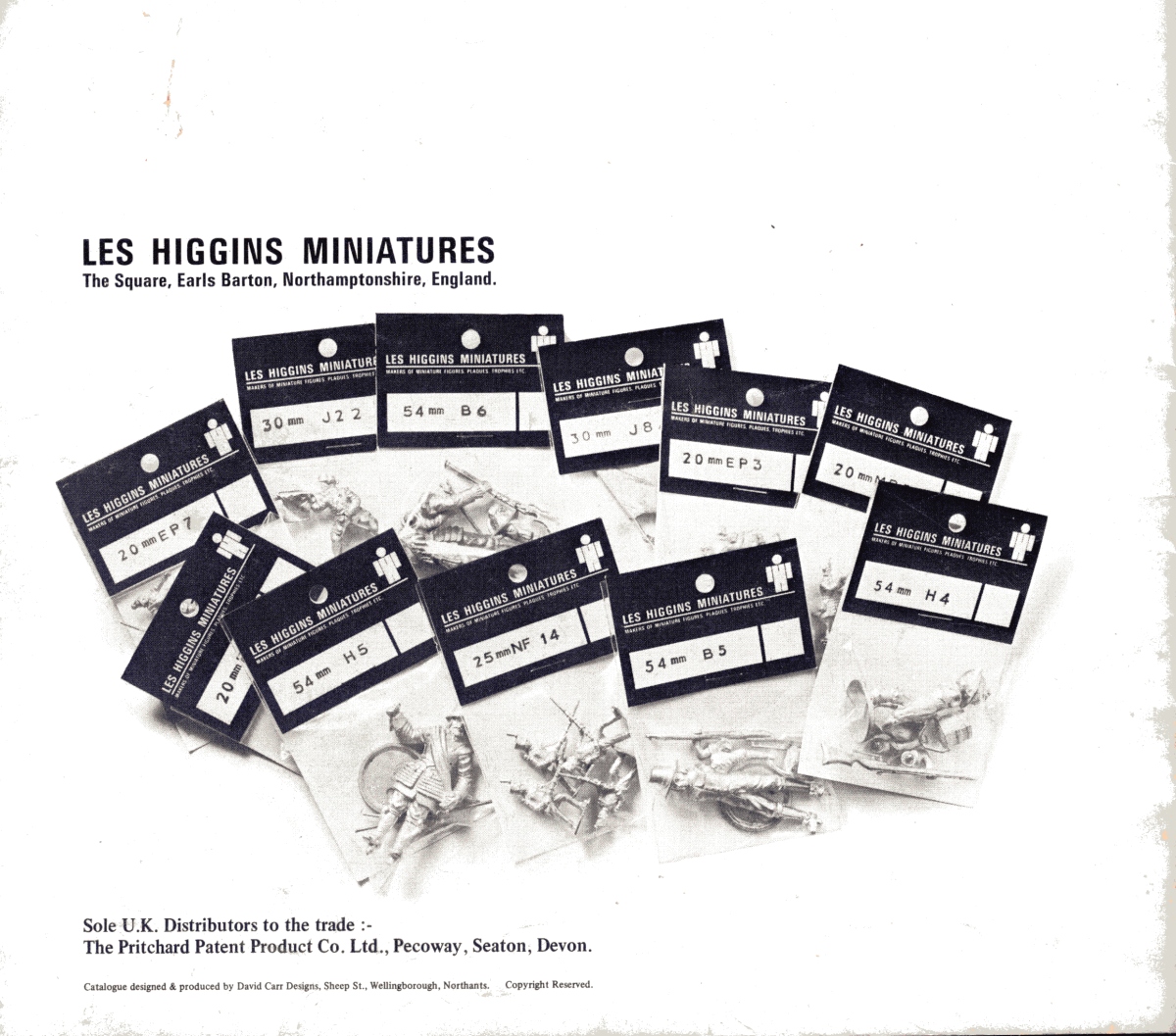 Prometheus in Aspic: Les Higgins Miniatures Catalogue - 1971