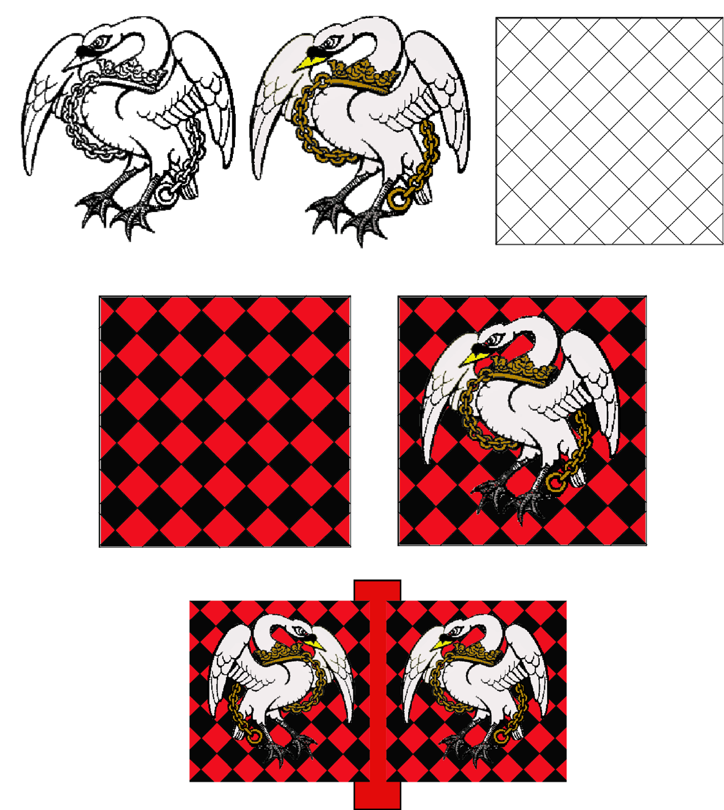 The Tabletop General: Making Flags for my Wars of the Roses Lancastrians.