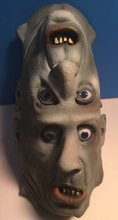 Halloweeniana: Vintage, Double-Headed Man Halloween Mask (Illusive ...